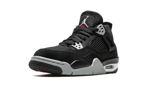 Jordan Youth Air 4 GS DV0553 006 Black Canvas - Size 5Y