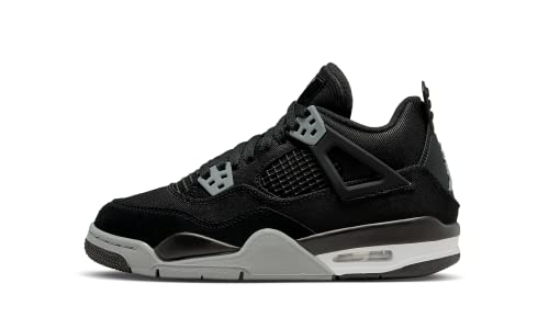 Jordan Youth Air 4 GS DV0553 006 Black Canvas - Size 6Y