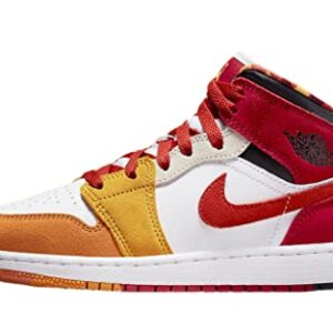 Jordan Boy's Air 1 Mid SE (Big Kid) Paprika/Cinnabar/Black/Canyon Gold 5 Big Kid M