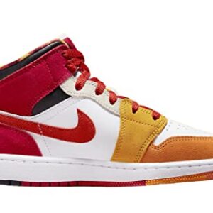 Jordan Boy's Air 1 Mid SE (Big Kid) Paprika/Cinnabar/Black/Canyon Gold 5 Big Kid M