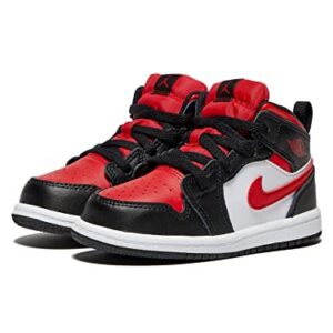 Jordan Baby Boy's 1 Mid (Infant/Toddler) Black/Fire Red/White 5 Toddler M