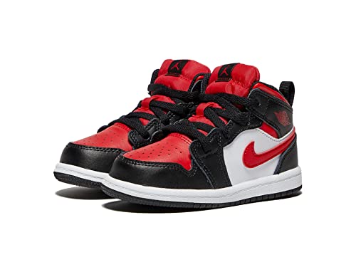 Jordan Baby Boy's 1 Mid (Infant/Toddler) Black/Fire Red/White 5 Toddler M