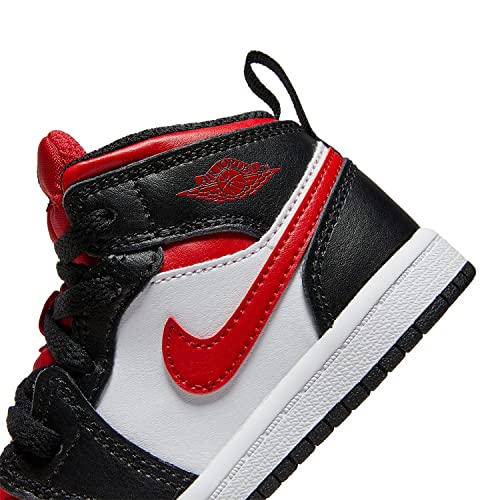 Jordan Baby Boy's 1 Mid (Infant/Toddler) Black/Fire Red/White 5 Toddler M