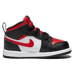 Jordan Baby Boy's 1 Mid (Infant/Toddler) Black/Fire Red/White 5 Toddler M