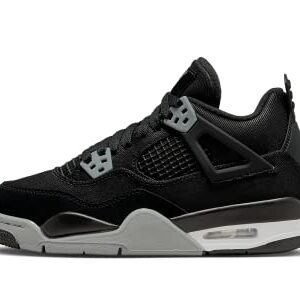 Jordan Youth Air 4 GS DV0553 006 Black Canvas - Size 5.5Y