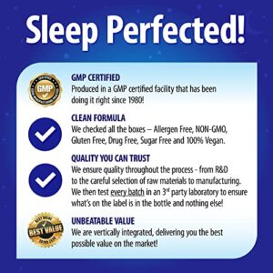 Nature's Perfect Night Kids | Kids Melatonin 1mg | 100 Chewable Tablets | Natural Grape Flavor | Sugar Free | Vegan | Gluten Free | Drug Free | Value Size