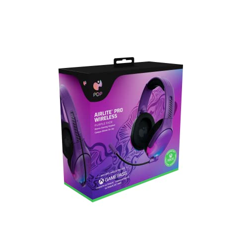 PDP AIRLITE Pro Wireless Headset with Mic for Xbox Series X|S, Xbox One, Windows 10/11 - Purple Fade (Only at Amazon)