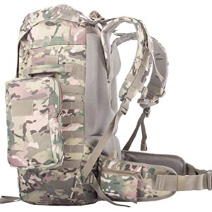 BACKFERRY Large Military Backpack Army Rucksack with Internal Frame Hydration and MOLLE Compatible. Top and Front Load for Wild Camping Backpacking Hiking Bushcraft Adventure 60L