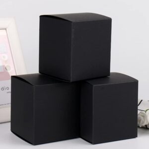 XIGUI 20 Gift Boxes 4 x 4 x 6 Inches Small Gift Boxes with Lids, Matte Black Gift Boxes Bulks for Wedding, Party, Birthday, Groomsman Proposal Boxes ，Wedding, Christmas, Crafting, Cupcake