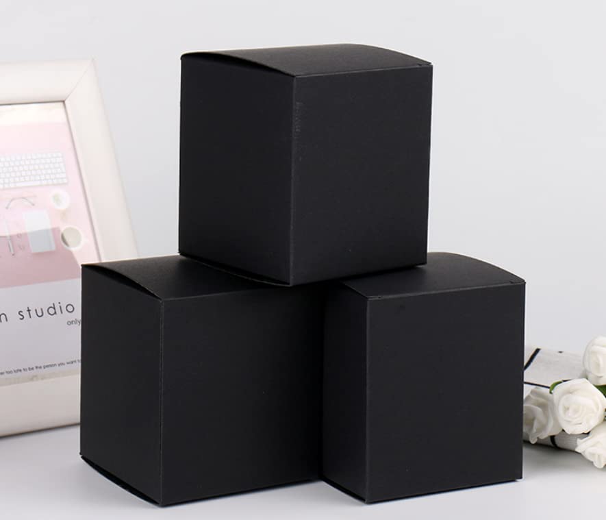 XIGUI 20 Gift Boxes 4 x 4 x 6 Inches Small Gift Boxes with Lids, Matte Black Gift Boxes Bulks for Wedding, Party, Birthday, Groomsman Proposal Boxes ，Wedding, Christmas, Crafting, Cupcake