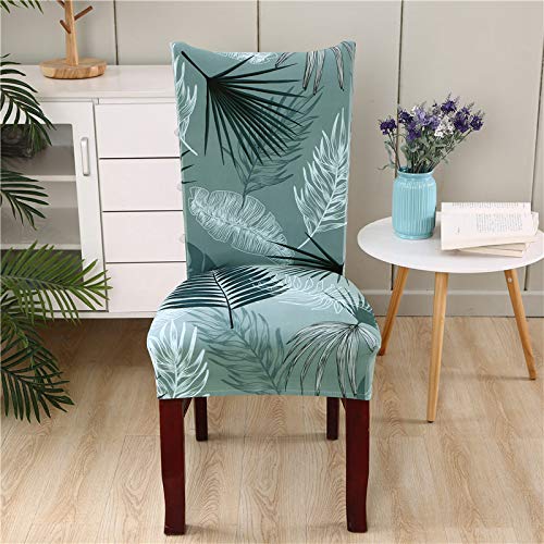 Spandex Chair Covers Floral Modern Slipcover for Dinning Room Wedding Stretch Elastic Furniture Protector Y4 2 pcs