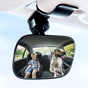 universal car interior rearview baby mirror wide angle convex mirror clip-on mirrors for viewing rear passengers