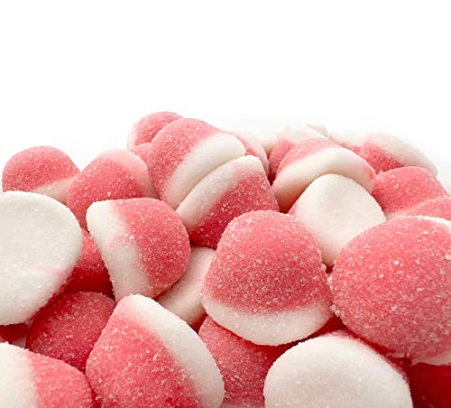 Funtasty Gummy Candy Pink Strawberry Puffs - Bulk Pack 2 Pounds