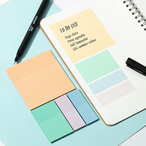 Mr. Pen- Transparent Sticky Notes, 200 pcs, Pastel Colors, See Through Sticky Notes, Sticky Notes Transparent, Sticky Notes Clear, Annotation Sticky Notes, Bible Sticky Notes, Sticky Notes for Books