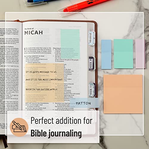 Mr. Pen- Transparent Sticky Notes, 200 pcs, Pastel Colors, See Through Sticky Notes, Sticky Notes Transparent, Sticky Notes Clear, Annotation Sticky Notes, Bible Sticky Notes, Sticky Notes for Books