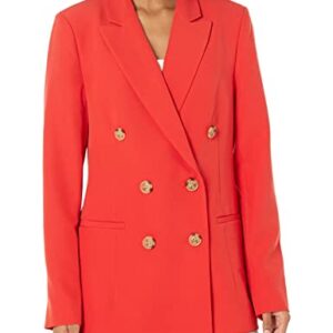 The Drop Women's Kurt Double Breasted Blazer, Lava Red, X-Large