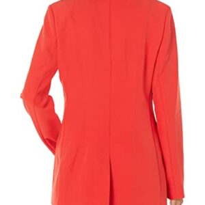 The Drop Women's Kurt Double Breasted Blazer, Lava Red, X-Large