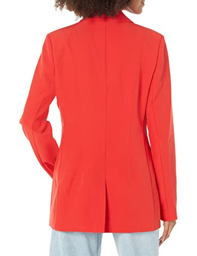 The Drop Women's Kurt Double Breasted Blazer, Lava Red, X-Large