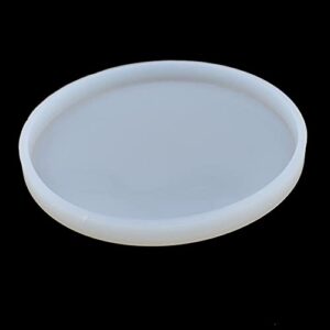 Large Silicone Tray Mold, Resin Dish Mold, Round Serving Tray Mold for Epoxy Resin Casting (7CM)