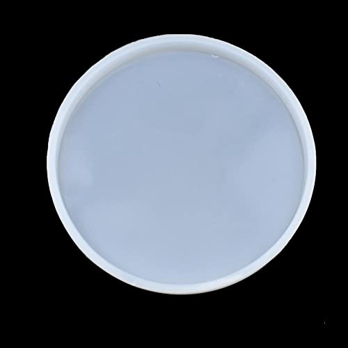 Large Silicone Tray Mold, Resin Dish Mold, Round Serving Tray Mold for Epoxy Resin Casting (7CM)