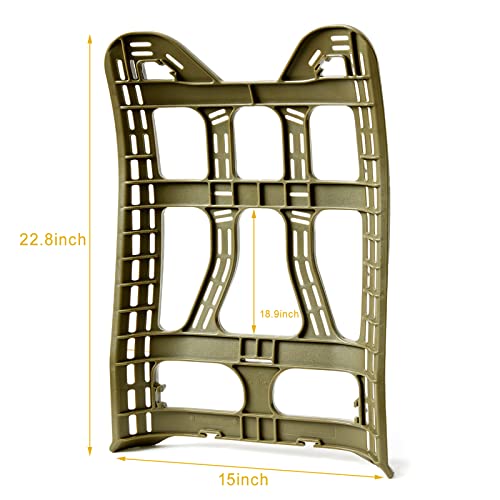 MT Military MOLLE II Rucksack Frame with Army Molded Padded Kidney Pad Waist Belt for Multicam Large Ruck Sack- Tan