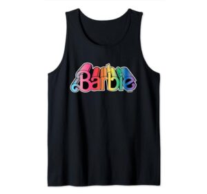 barbie pride - barbie 3d logo tank top