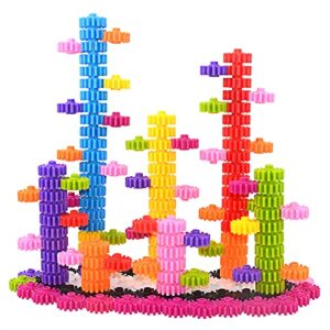 kashiaote gears interlocking learning set, stem construction toy set - building kids toys 180 pcs - 10 colors