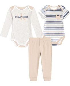 calvin klein 3 pieces bodysuit pant set