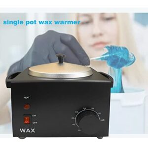 ChoJiah New Upgrated Black Single Wax Warmer Professional More Faster Melted Wax Beads for Hair Removal with Non-Stick Pot