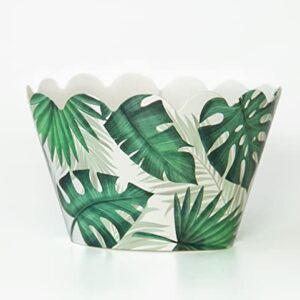 24 Floral Cupcake Wrappers (Tropical)