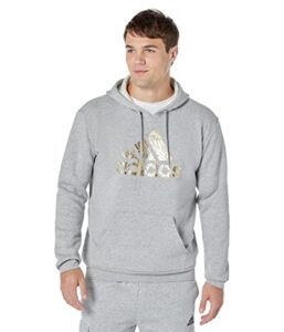 adidas liquid foil pullover hoodie medium grey heather md