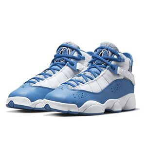 jordan 6 rings boys shoes (4 big kid, white dutch blue, numeric_4)