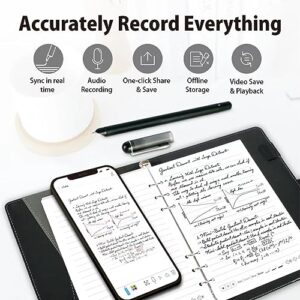 Ophaya 3-in-1 Digital Pen Smart Writing Set, Real-time Sync for Digitizing, Storing, and Sharing Paper Notes, Ideal for Note-taking, Drawing, Classroom, Meetings, Trials, Compatible with Android & IOS