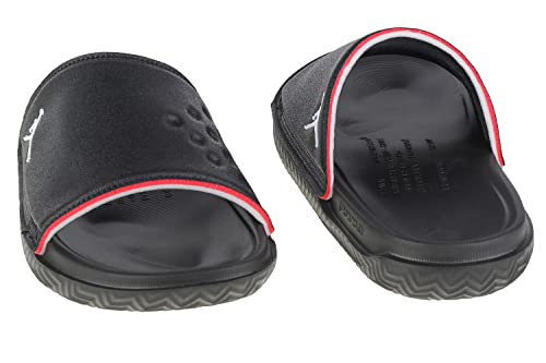 Nike Men's Jordan Play Slide Black-Photon Dust-University Red (DC9835 060) Sandals - Black Slides (us_footwear_size_system, adult, men, numeric, medium, numeric_8)