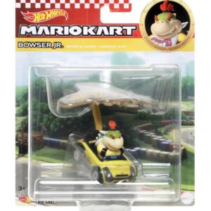 Hot Wheels Mariokart Bowser Jr. Sports Coupe + Bowser Kite