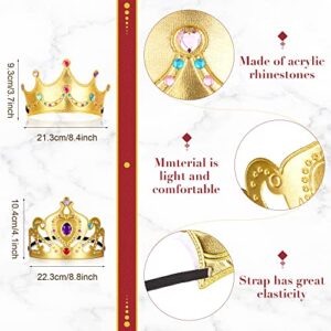 Yaomiao 44 Pcs Foam Crowns Set for Kids Princess Tiaras Crowns Diamond Sticker Making Kits Kids' Family Classroom School Birthday Party Supplies (Vintage Style)