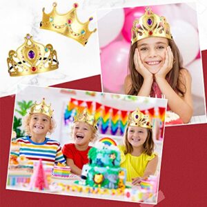 Yaomiao 44 Pcs Foam Crowns Set for Kids Princess Tiaras Crowns Diamond Sticker Making Kits Kids' Family Classroom School Birthday Party Supplies (Vintage Style)