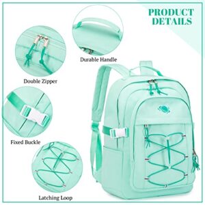 MIRLEWAIY Fashion College School bag Large Travle Backpack Teen Neutral Bookbag Student Daypack Bag for Boys Girls, Mint green