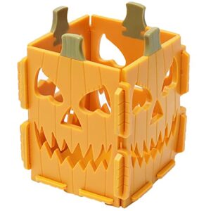 pumpkin pen holder halloween atmosphere decorations assembly combination pumpkin shape pvc material storage box office home school stationery