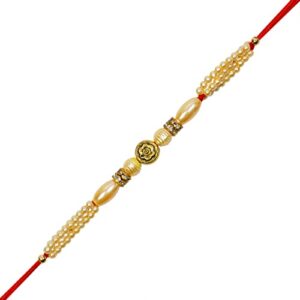 HANDICRAFT Rakhi for Brother Rakhi Set of 2 Rakhi Designer Raksha Bandhan Indian Bracelet Beads Rakhi Thread Bhaiya Bhabhi Rakhi Bracelet Rakhi Gift Traditional Rakhi JY57