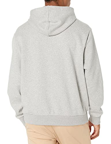 Calvin Klein Men's Monogram Logo Fleece Hoodie, Heroic Grey Heather, Medium