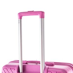 Rockland Prague Hardside Luggage with Spinner Wheels, Pink, 3-Piece Set (20/24/28)