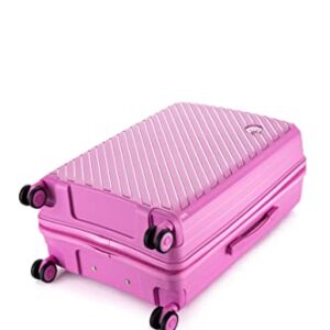 Rockland Prague Hardside Luggage with Spinner Wheels, Pink, 3-Piece Set (20/24/28)