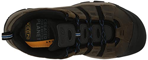 KEEN Men's Newport Durable Breathable Low Height Hiking Shoes, Dark Olive/Austern, 10.5