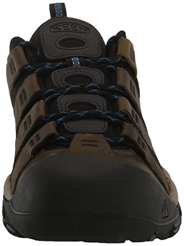 KEEN Men's Newport Durable Breathable Low Height Hiking Shoes, Dark Olive/Austern, 10.5