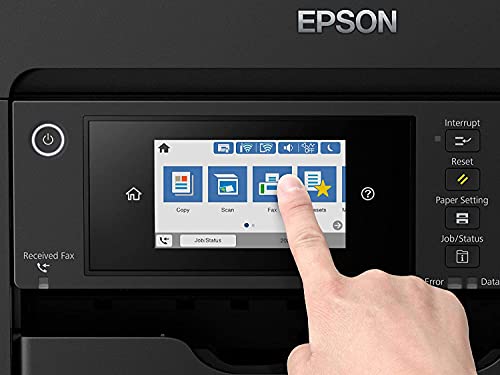 Epson Workforce Pro WF-7820 Wide-Format Wireless All-in-One Color Inkjet Printer, Black - Print Scan Copy Fax - 4.3" Touchscreen, 25 ppm, 4800 x 2400 dpi, Auto Duplex, 13"x19", 50-Sheet ADF, DAODYANG