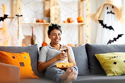 Halloween Cups, Ghost Decor 24oz Halloween Mug Mason Jar Glass Cups with Lids and Straws Ghost Tumblers Coffee Cups Cookie Jar Glasses Halloween Glassware Drinking Glasses Halloween Decorations Indoor