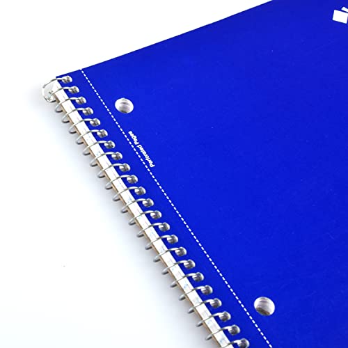 KAISA 1 Subject Notebook Spiral Notebooks, College Ruled 70 Sheet 10.5x8 Recycled Paper Notebooks For School Students Office, 6Pads,S07001C-R