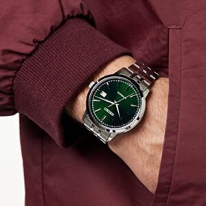 SEIKO Men's Analog Automatic Watch with Stainless Steel Strap SRPH89K1, Green