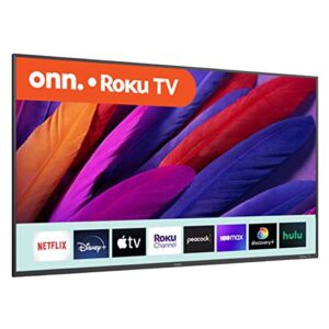 ONN 50-Inch Class 4K UHD (2160P) LED Smart TV HDR Compatible with Netflix, Disney+, Apple TV, Compatible with Alexa and Google Assistant + Wall Mount Included (No Stands) 100012585 (Renewed)